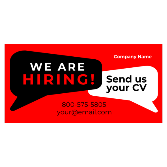Now Hiring Banners