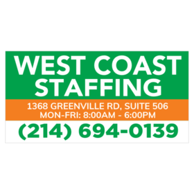 Employment Agency Banners | Printastic