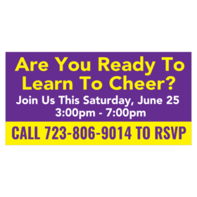 Custom Cheerleading Spirit Banners | Printastic