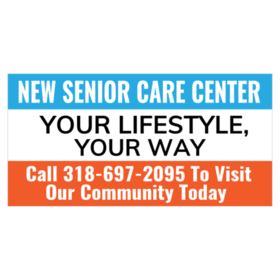 Assisted Living Senior Care Banners | Printastic