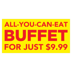 Custom Buffet Restaurant Banners | Printastic