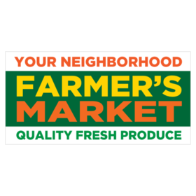 Custom Farmers Market Banners | Printastic