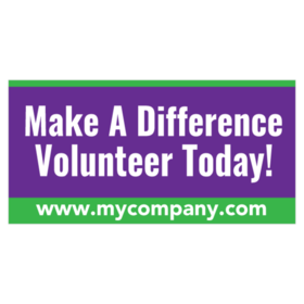 Volunteer Organization Banners | Printastic