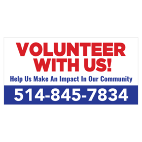 Volunteer Organization Banners | Printastic