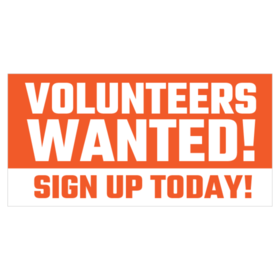Volunteer Organization Banners | Printastic