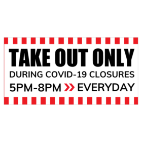 Take-Out Food Restaurant Banners | Printastic