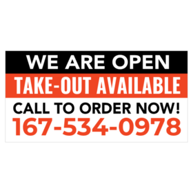 Take-Out Food Restaurant Banners | Printastic