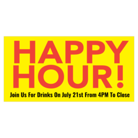 Happy Hour Banners | Printastic