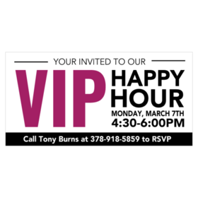 Happy Hour Banners | Printastic