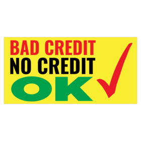 Bad Credit OK Banners | Printastic