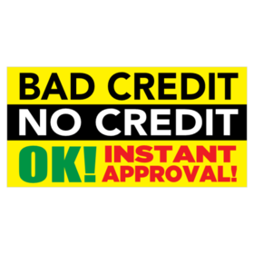 Bad Credit OK Banners | Printastic