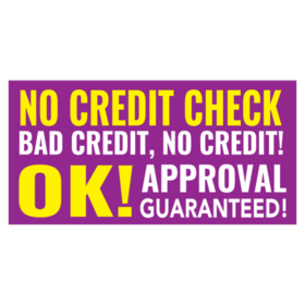 Bad Credit No Problem