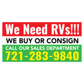 RV Dealer Sales Banners | Printastic