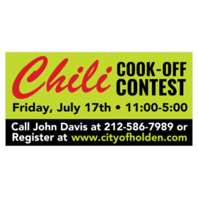 Chili Cook-Off Banners | Printastic