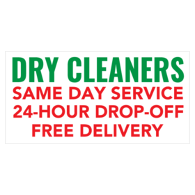 Custom Dry Cleaning Business Banners | Printastic