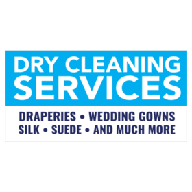 Custom Dry Cleaning Business Banners | Printastic