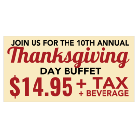 Custom Buffet Restaurant Banners | Printastic