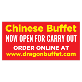 Custom Buffet Restaurant Banners | Printastic