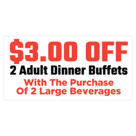 Custom Buffet Restaurant Banners | Printastic