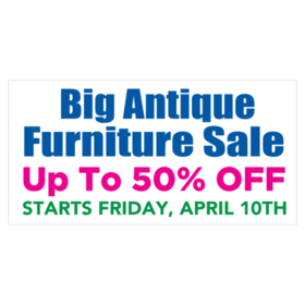 Banners for Antique Stores