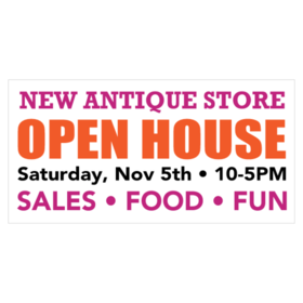 Banners for Antique Stores