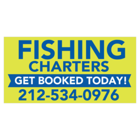 Custom Fishing Charter Banners | Printastic