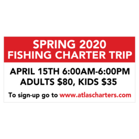 Custom Fishing Charter Banners | Printastic