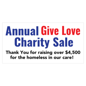 Charity Sales and Fundraising Banners