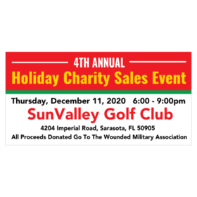 Charity Sales and Fundraising Banners