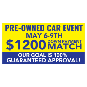 Guaranteed Credit Approval Banners | Printastic