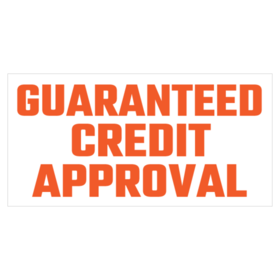 Guaranteed Credit Approval Banners | Printastic