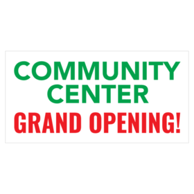 Community Center Banners | Printastic