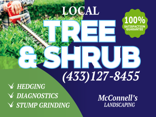 Tree and Shrub Trimming Yard Signs | Printastic