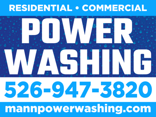 Pressure Washing Yard Signs