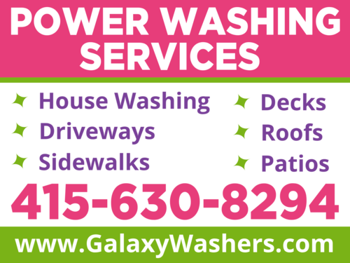 Pressure Washing Yard Signs