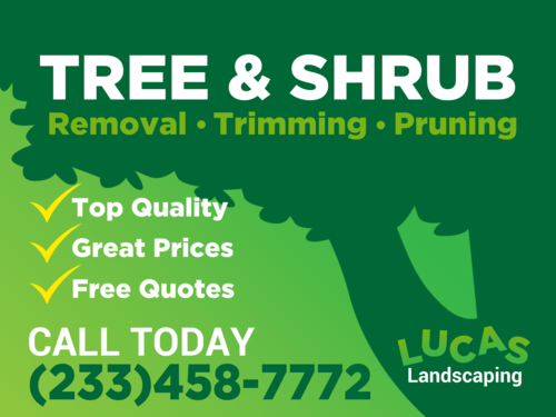 Tree and Shrub Trimming Yard Signs