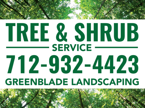 Tree and Shrub Trimming Yard Signs | Printastic