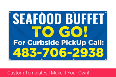Custom Buffet Restaurant Banners