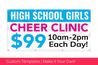 Custom Cheerleading Spirit Banners