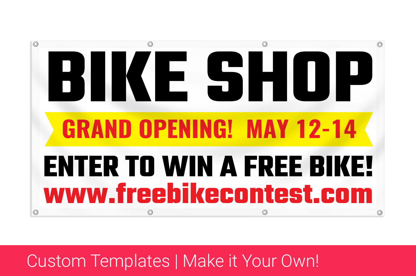 Custom Bike Shop Banners