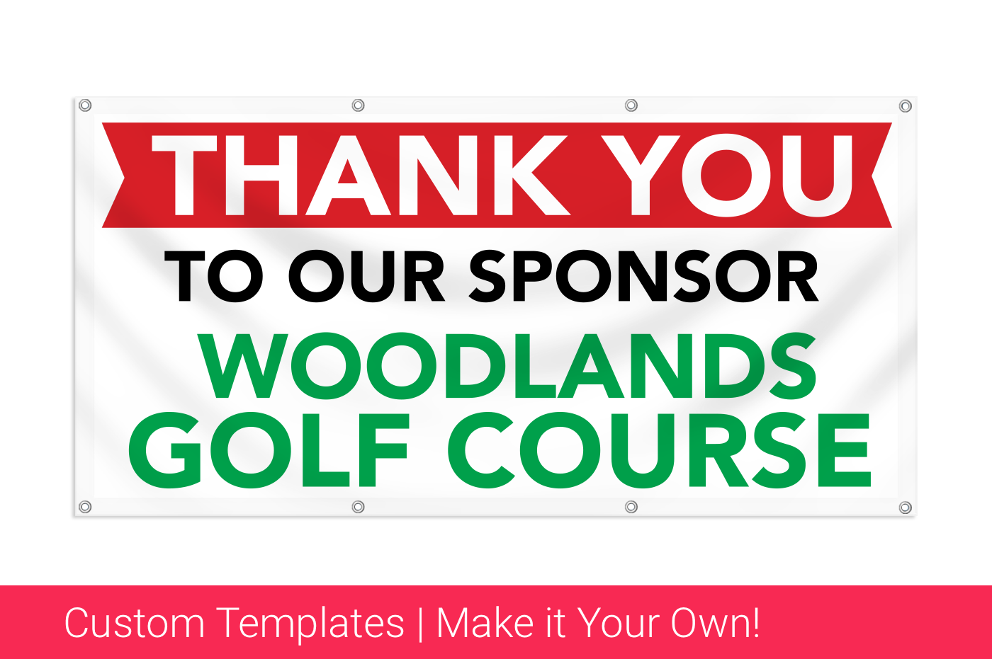 Golf Course Sponsor and First Tee Banners