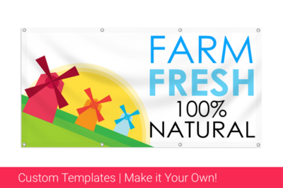 Farm Fresh fruit and produce Banners