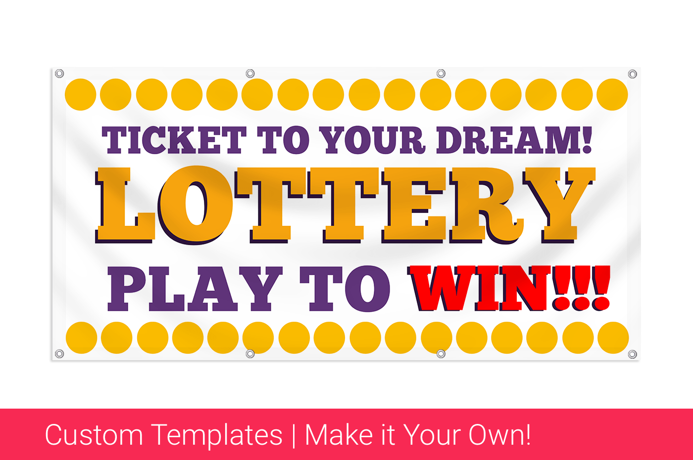 Lottery Ticket Banners - Lottery Sale Banners