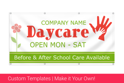 Custom Daycare Business Banners
