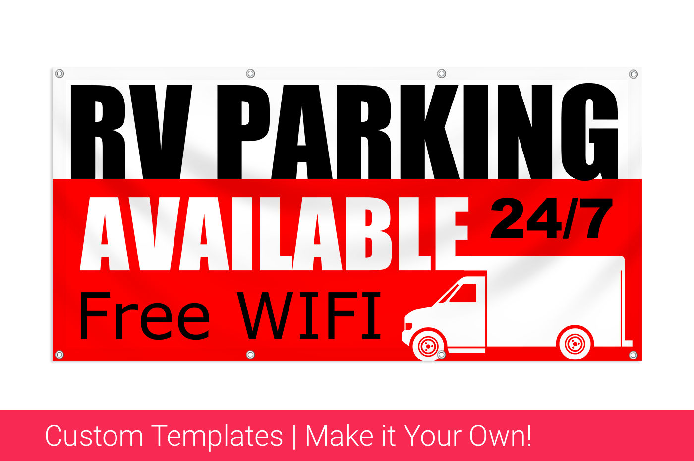 Custom RV Motorhome Park Banners
