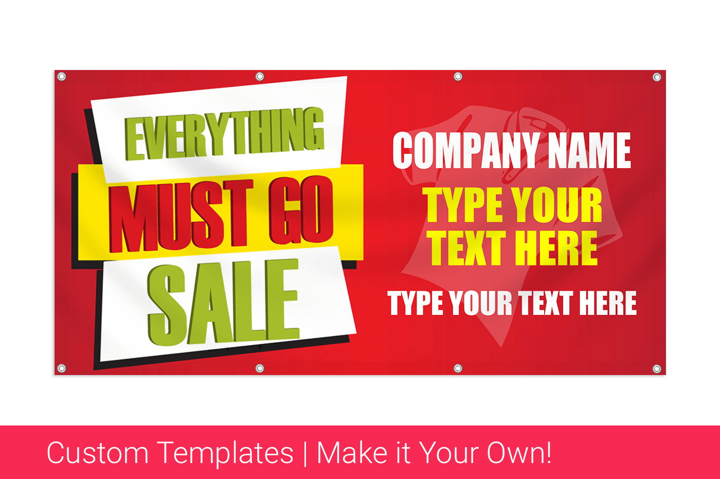 Inventory Sale Banners Everything Must Go From $9.00