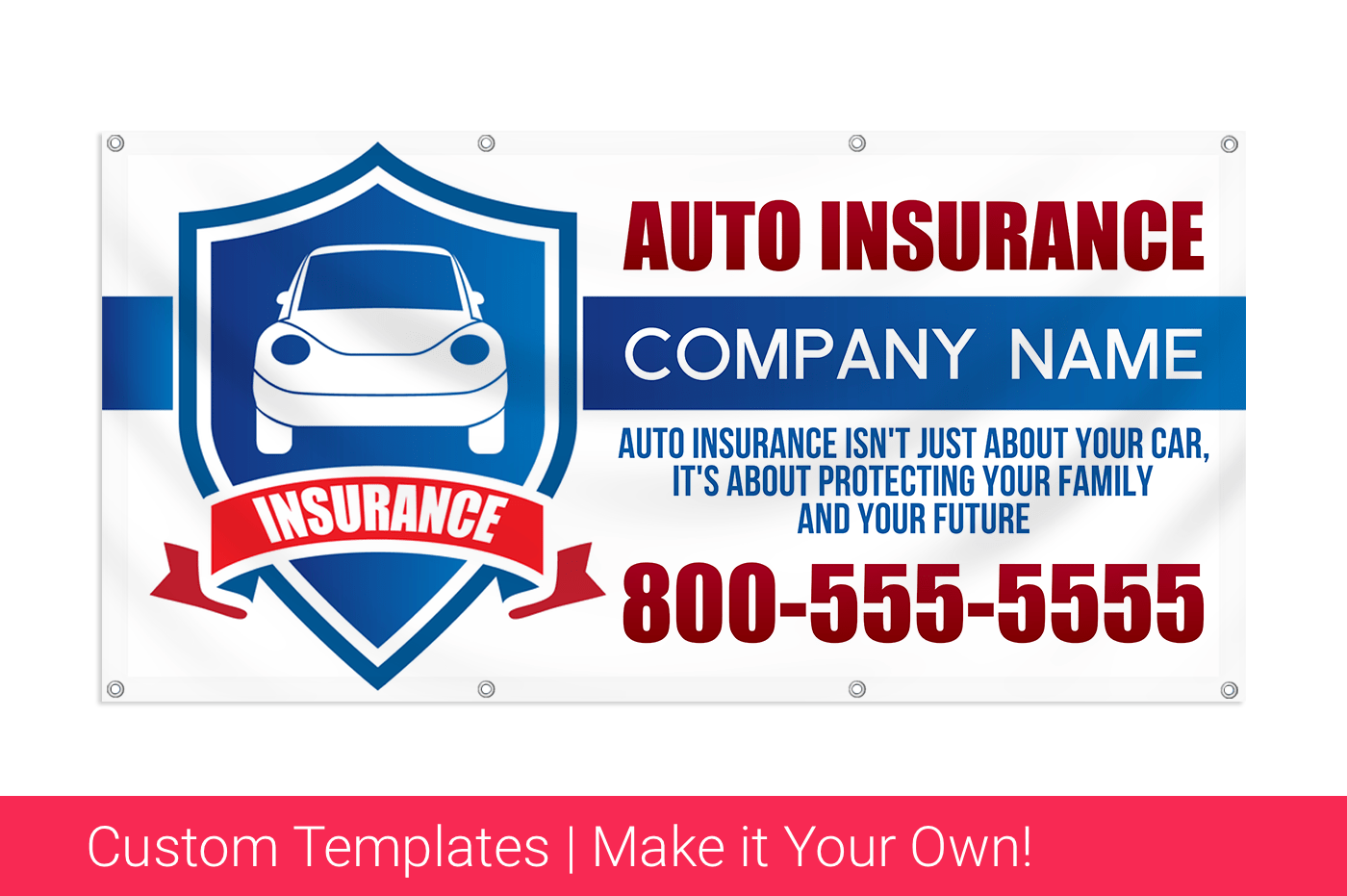 Customize An Auto Insurance Banner To Promote Your Business