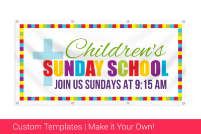 Promotional and Educational Sunday School Banners